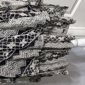 Ryu | Dresses | Ryu Lace Black And White Dress Nwt Jacket Crochet ...